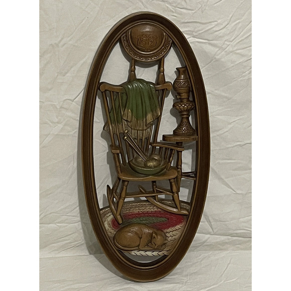 Burwood | Wall Decor | Vintage Burwood Oval Hanging Wall Plaque Plastic ...